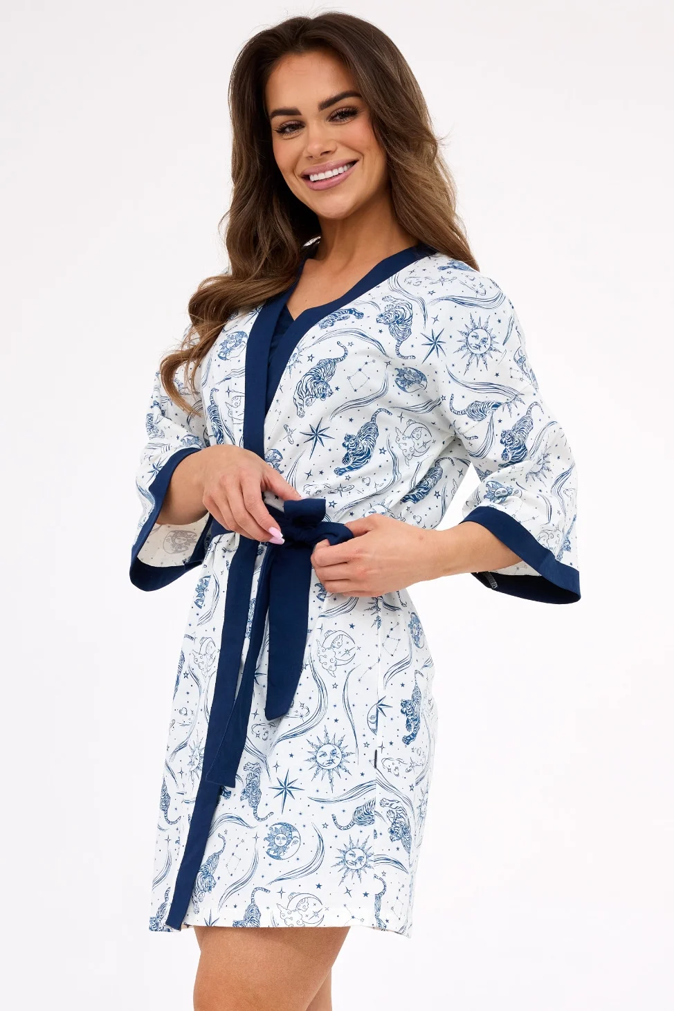 Dámský župan Olivia - 7/8 rukáv | Lanotte.cz